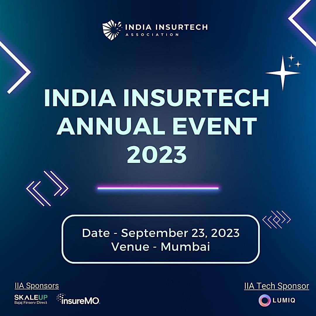 India InsurTech Annual Event 2023, Mumbai, 23 September 2023