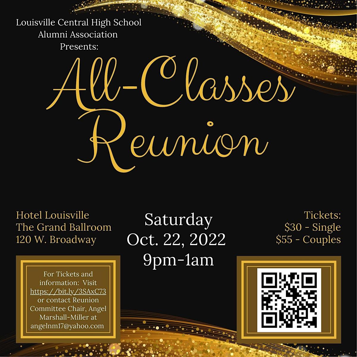 CHS Alumni All-Classes Reunion, Hotel Louisville, 22 October to 23 October
