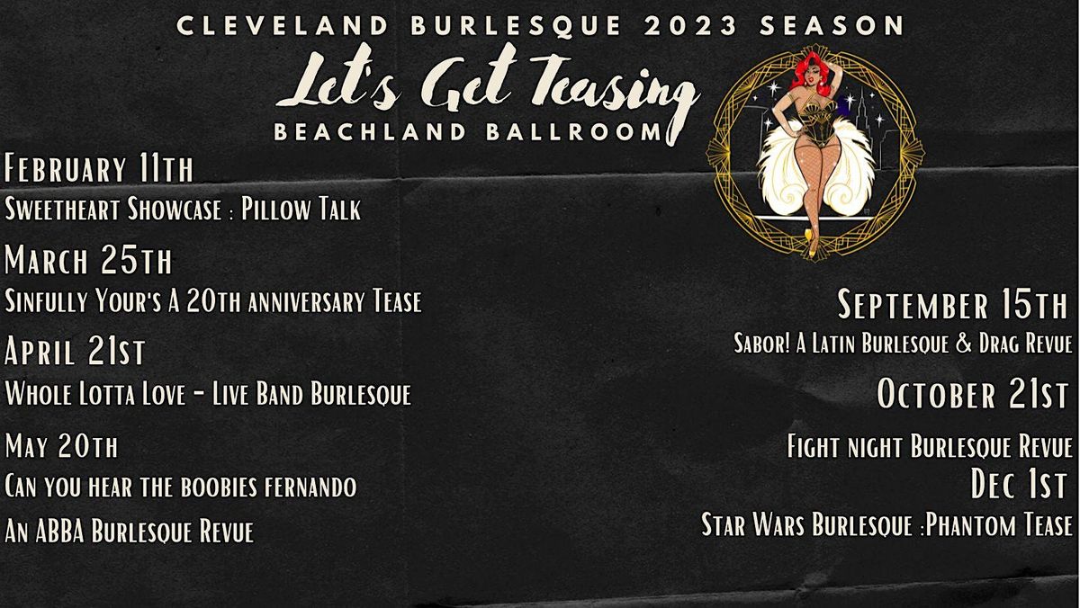 Cleveland Burlesque 2023 Season of Tease - Year Ticket, Beachland ...