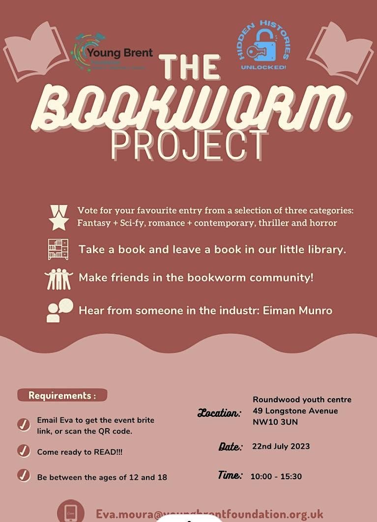 The Bookworm Project, NW10 3UN, London, 22 July 2023