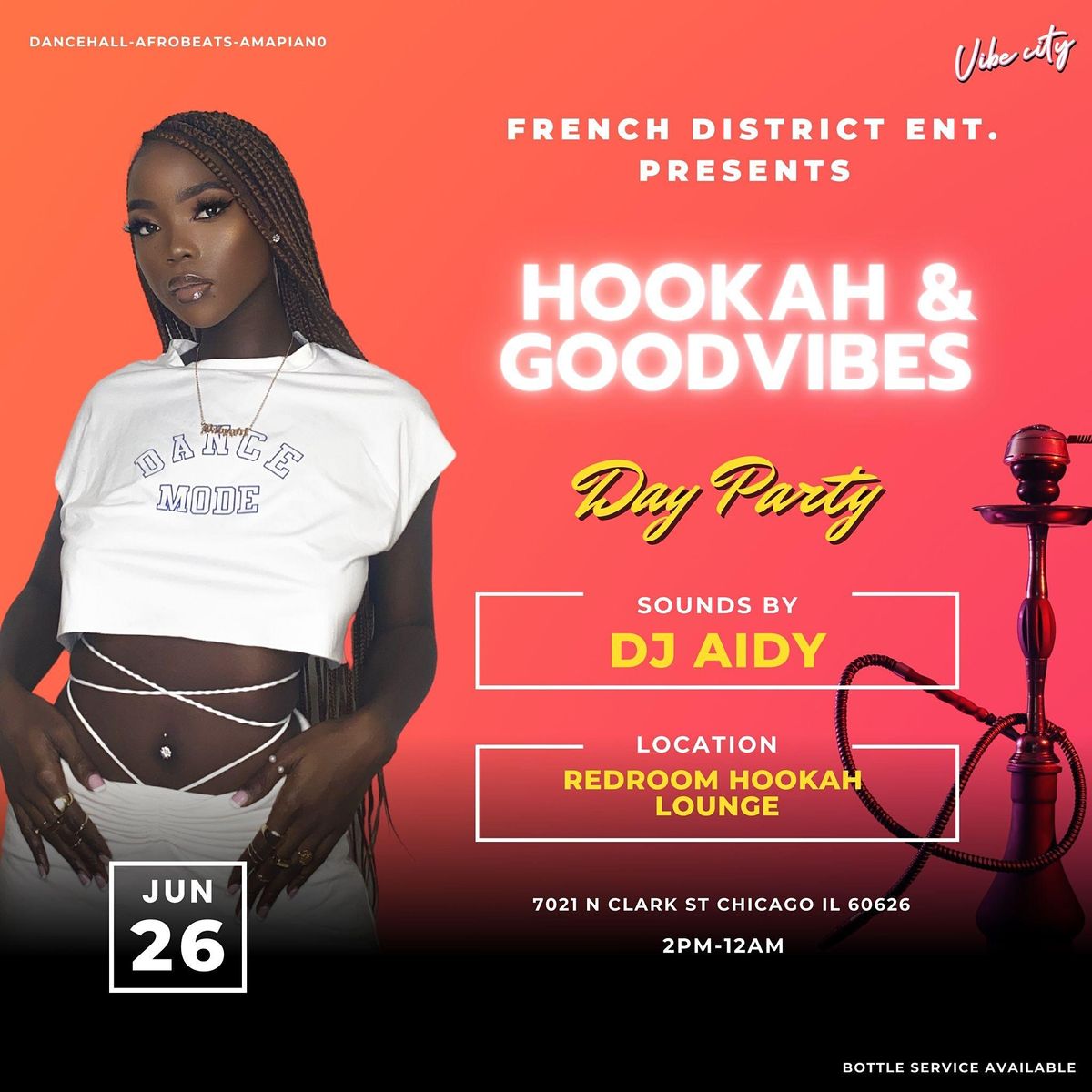 Pretty Girls Love Vibe City, The Red Room, Chicago, 10 July to 11 July