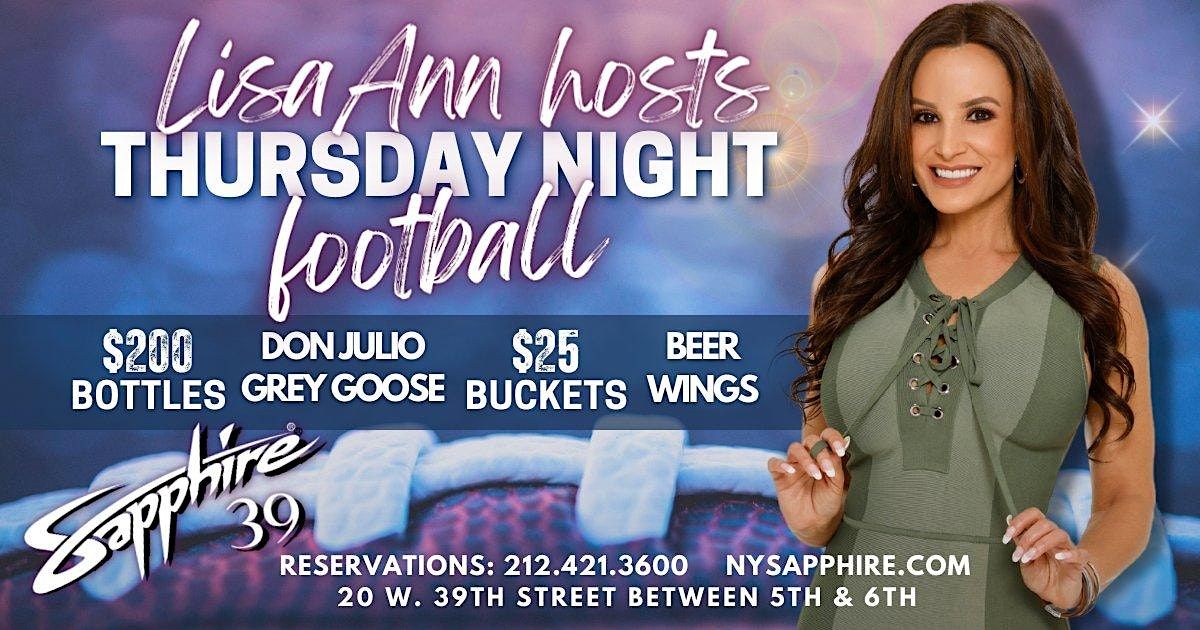 Thursday Night Football with Lisa Ann Sapphire 39!, Sapphire 39, New ...