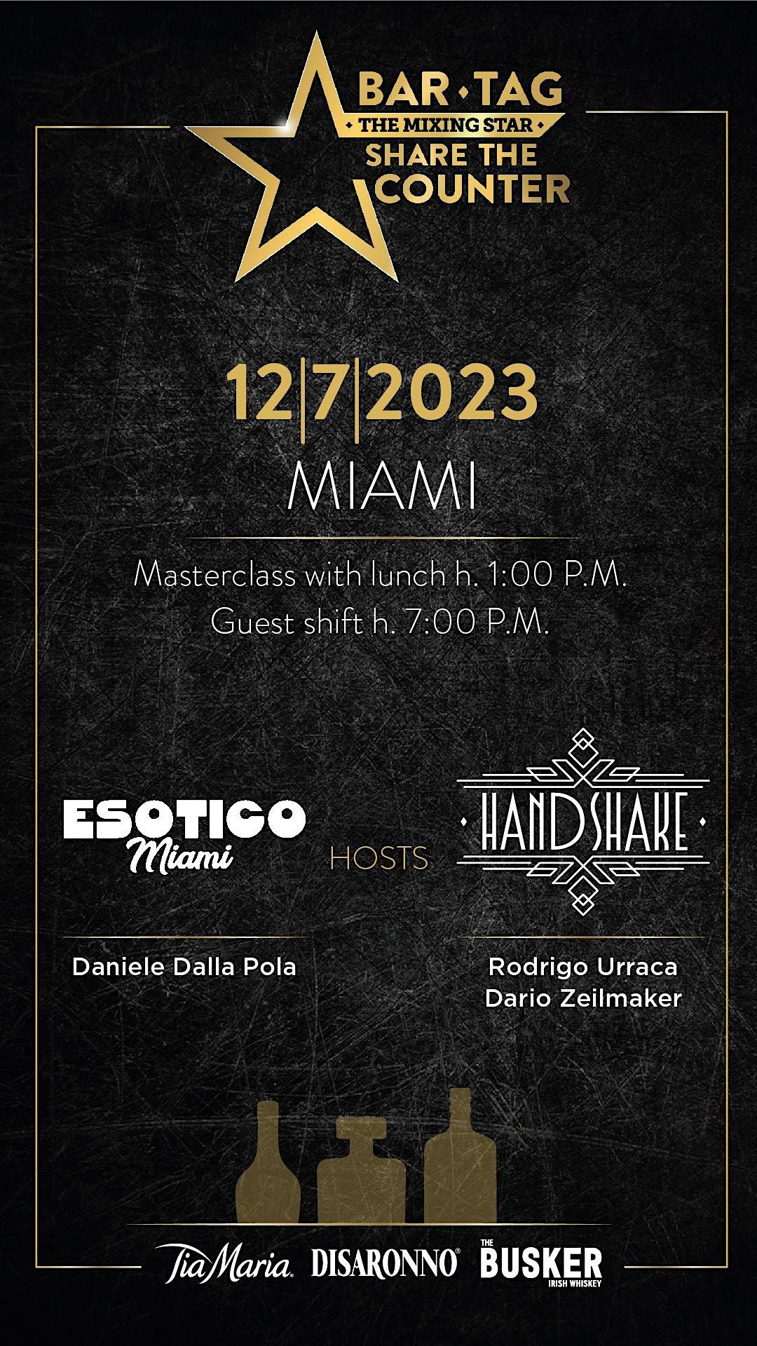 HANDSHAKE + ESOTICO MIAMI EXCLUSIVE EVENT INVITATION, Esotico Miami, 7 ...