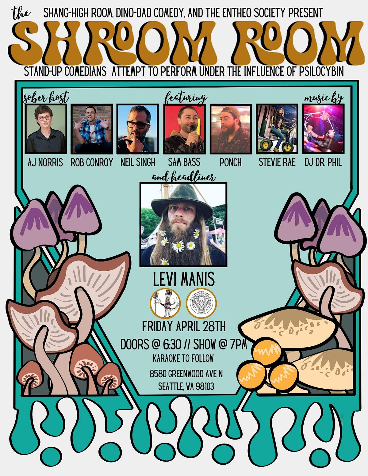 The Shroom Room: Comedians Performing Under the Influence of Psilocybin ...