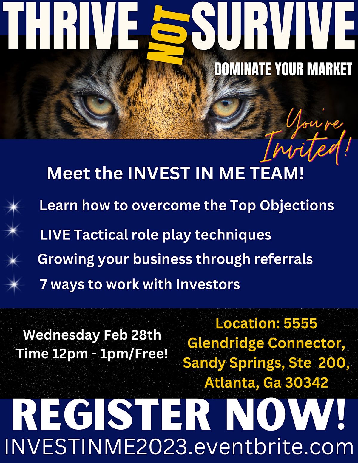 Invest In Me 2023, Glendridge Highlands One, Sandy Springs, 28 February ...