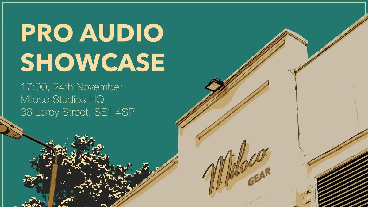 Miloco Gear Pro Audio Showcase, Miloco Studios, London, 24 November 2022