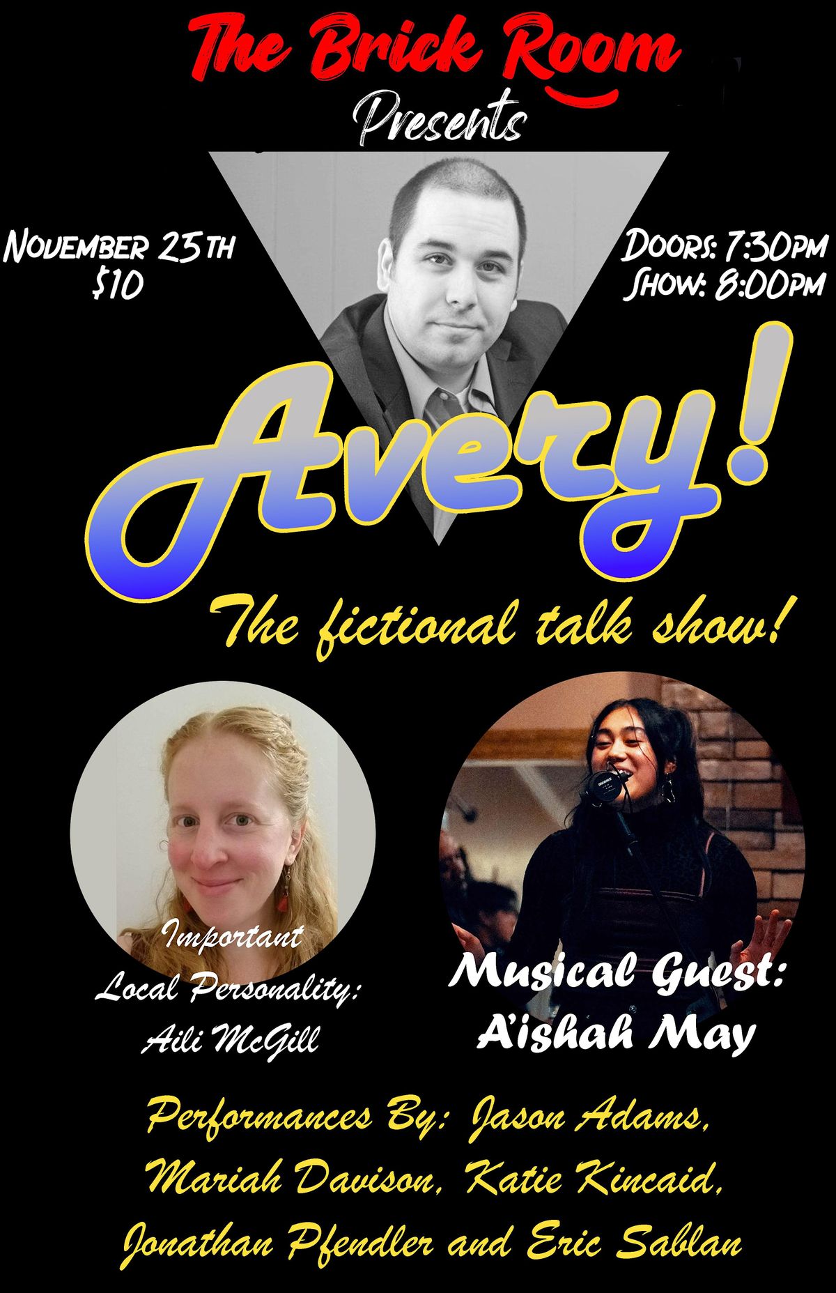 Avery! The Fictional Talk Show!, 942 Maple Ave, Noblesville, 25 ...