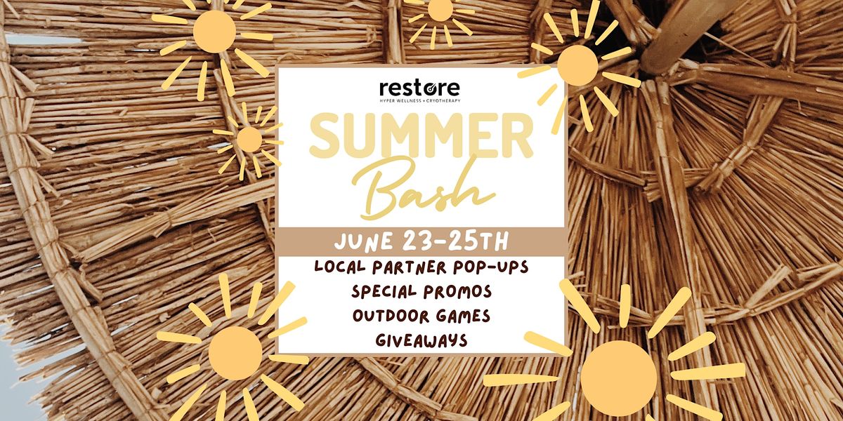 Restore Summer Bash 2023!, 4204 S JB Hunt Dr, Rogers, 23 June to 25 June