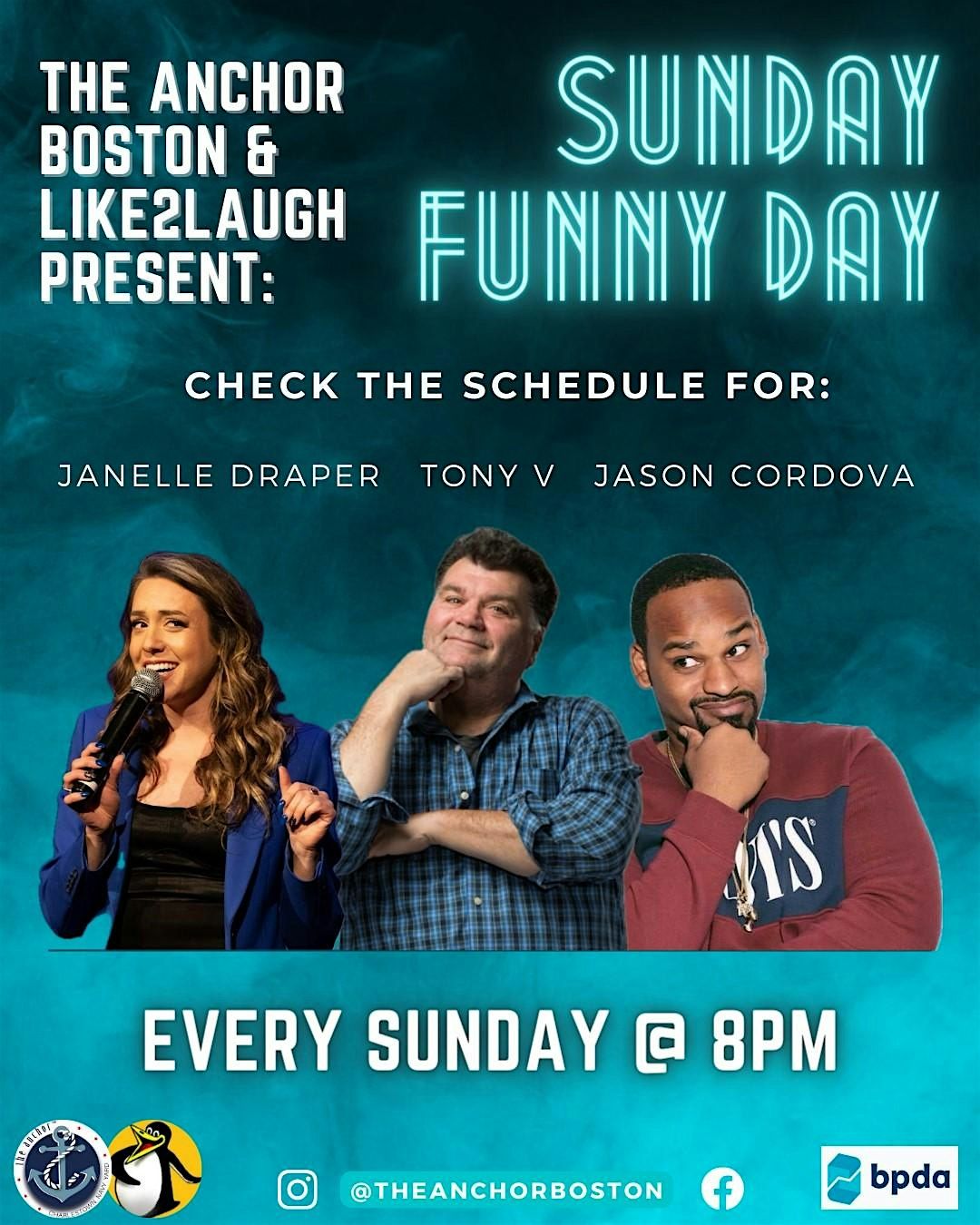 Sunday Funny Day: Summer stand-up at The Anchors amphitheater ...