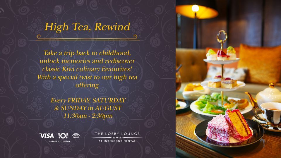 High Tea, Rewind, InterContinental Wellington, 5 August 2022
