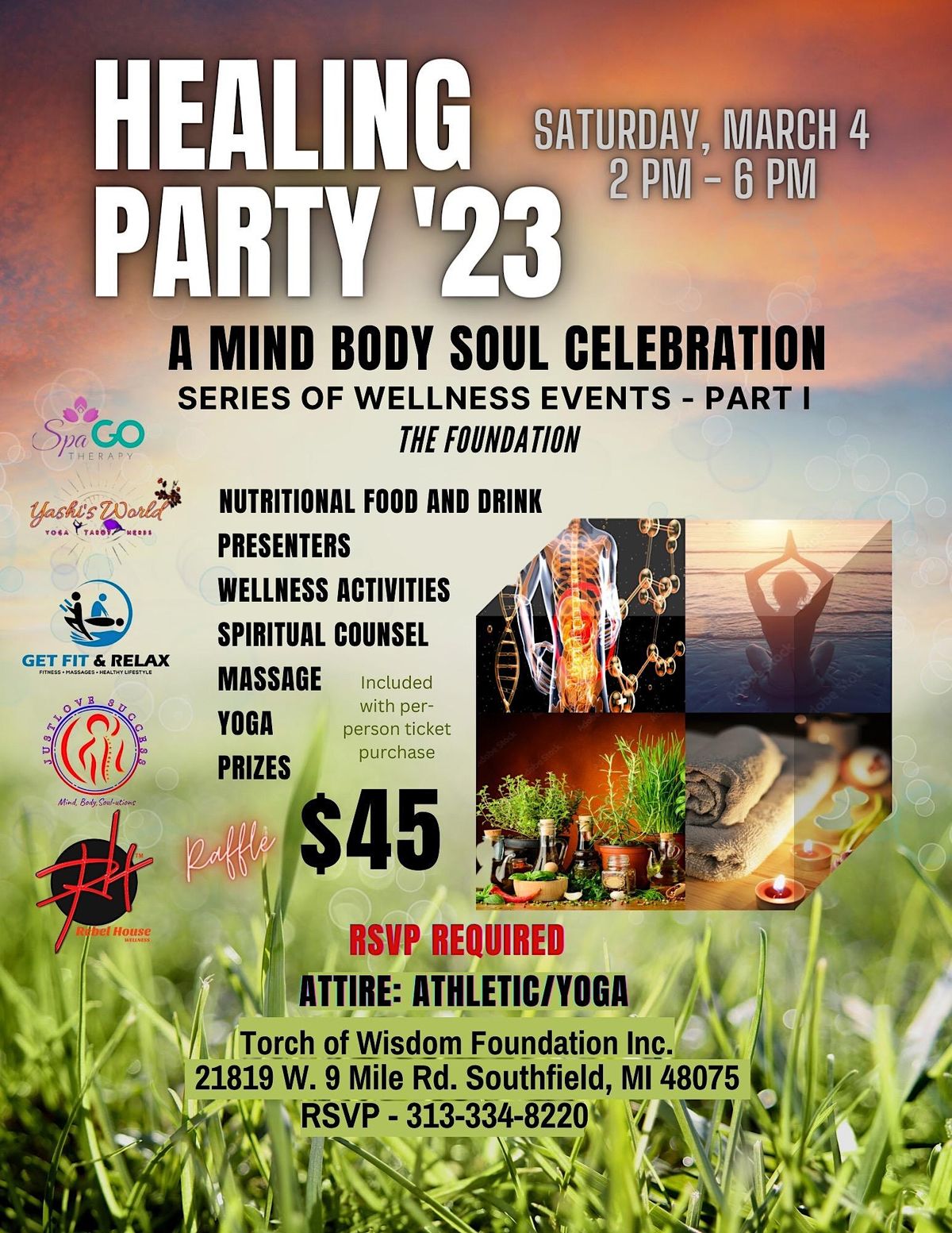 Healing Party 23, Torch of Wisdom Foundation Inc, Southfield, 4 March 2023