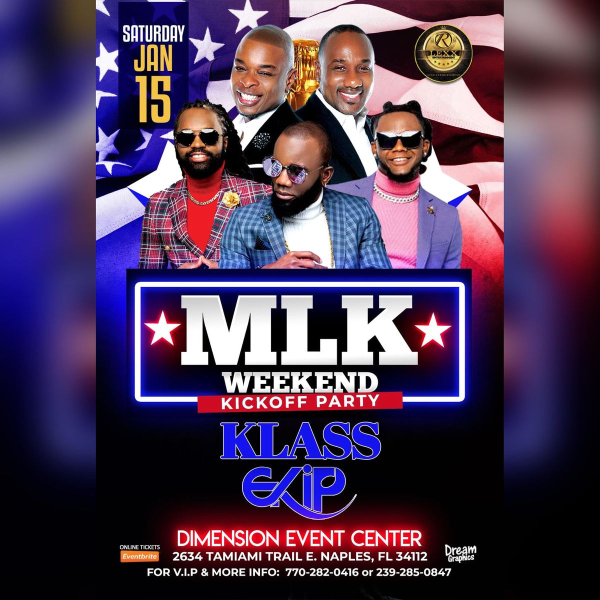 MLK KICK OFF KLASS & EKIP, Dimension Event Center, Naples, 15 January ...