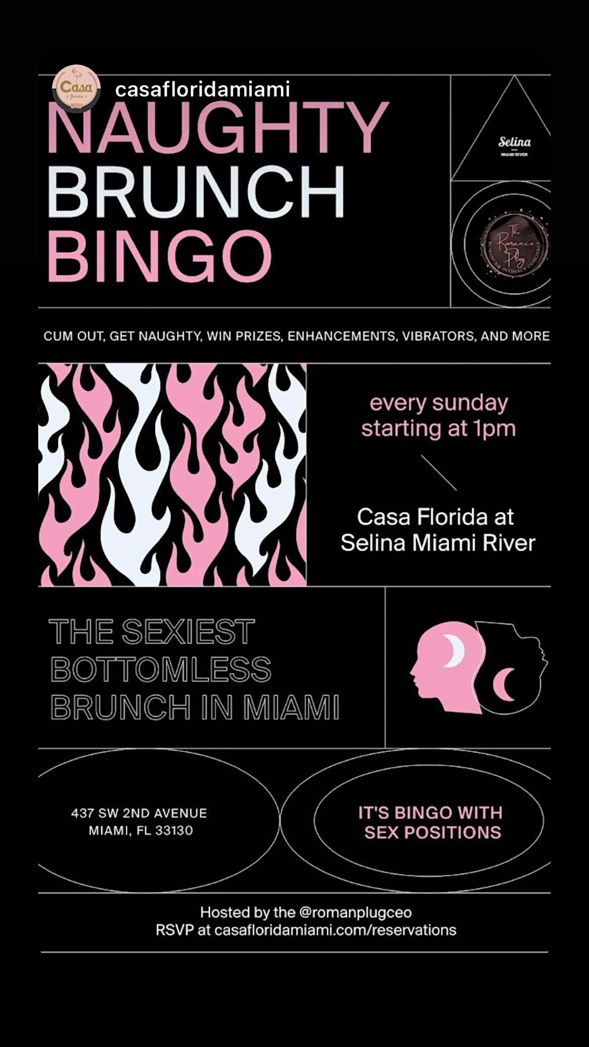 Naughty Bingo Brunch at Casa Florida Brickell at Selina, Casa Florida ...