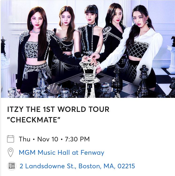 Itzy first world tour, 波士顿, Boston, 10 November 2022