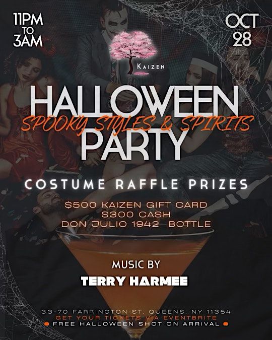 Saturday, Oct 28th - Halloween Spooky Styles & Spirits at Kaizen ...