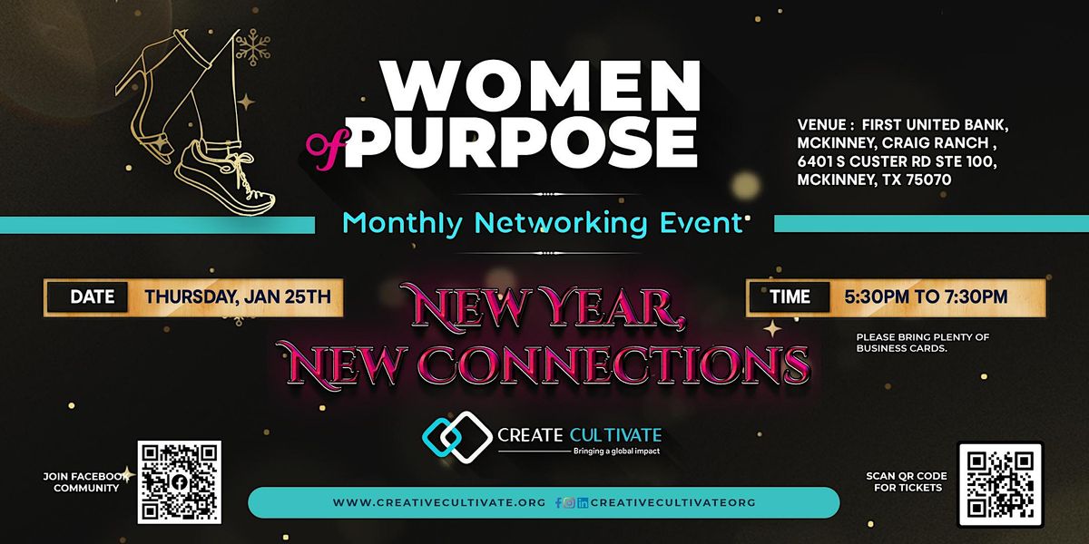 Women Of Purpose - Monthly Networking Meeting, First United Bank ...