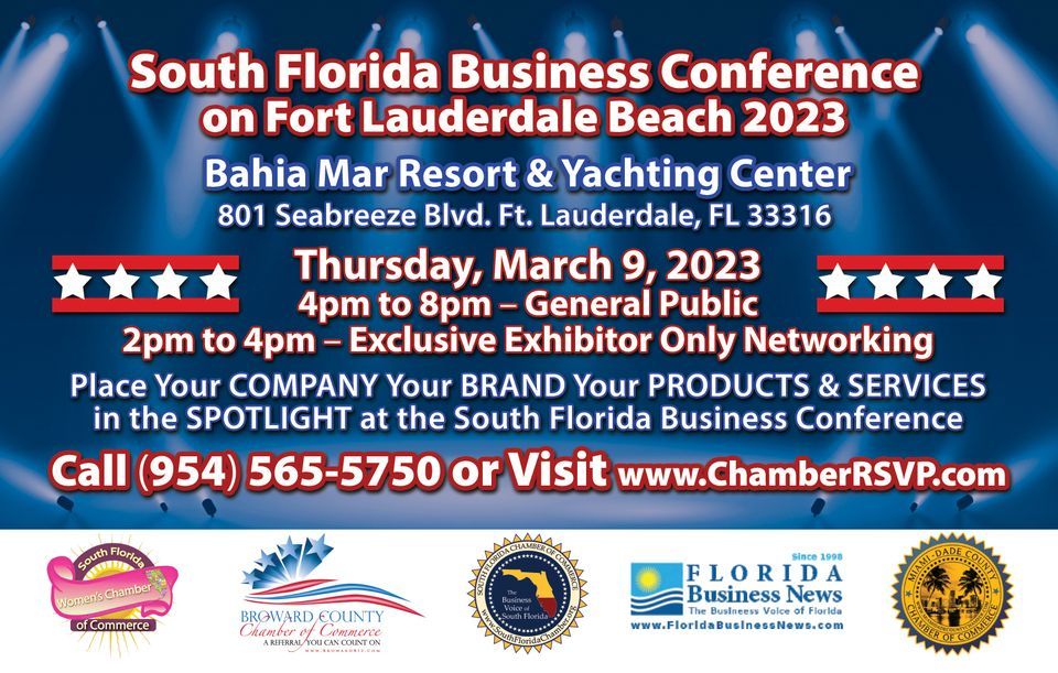 South Florida Business Expo 2023, Bahia Mar Fort Lauderdale Beach a DoubleTree by Hilton, 9 ...