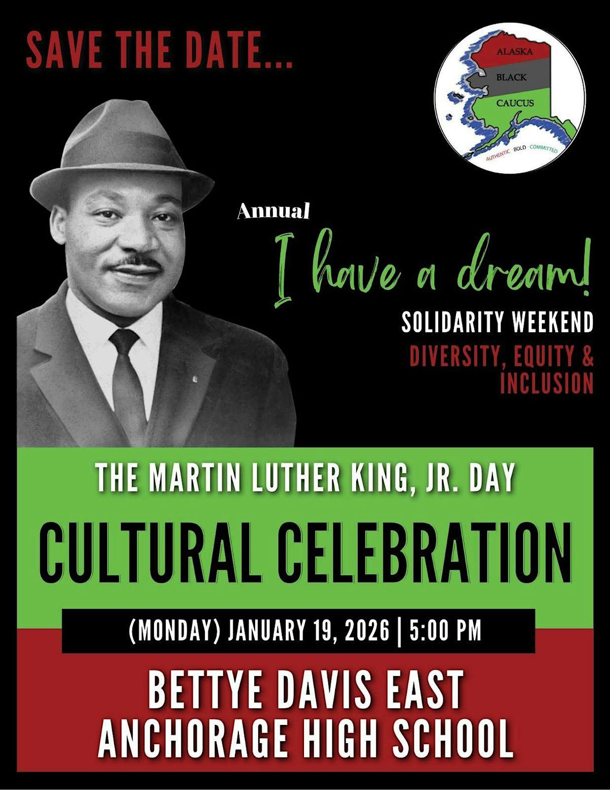 The Martin Luther King Jr. Day, Cultural Celebration, Bettye Davis East Anchorage High School ...