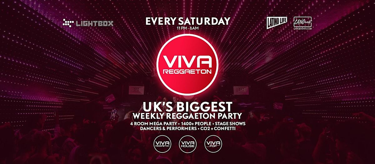 VIVA Reggaeton - Old vs New School Edition, Lightbox, London, 30 September to 1 October