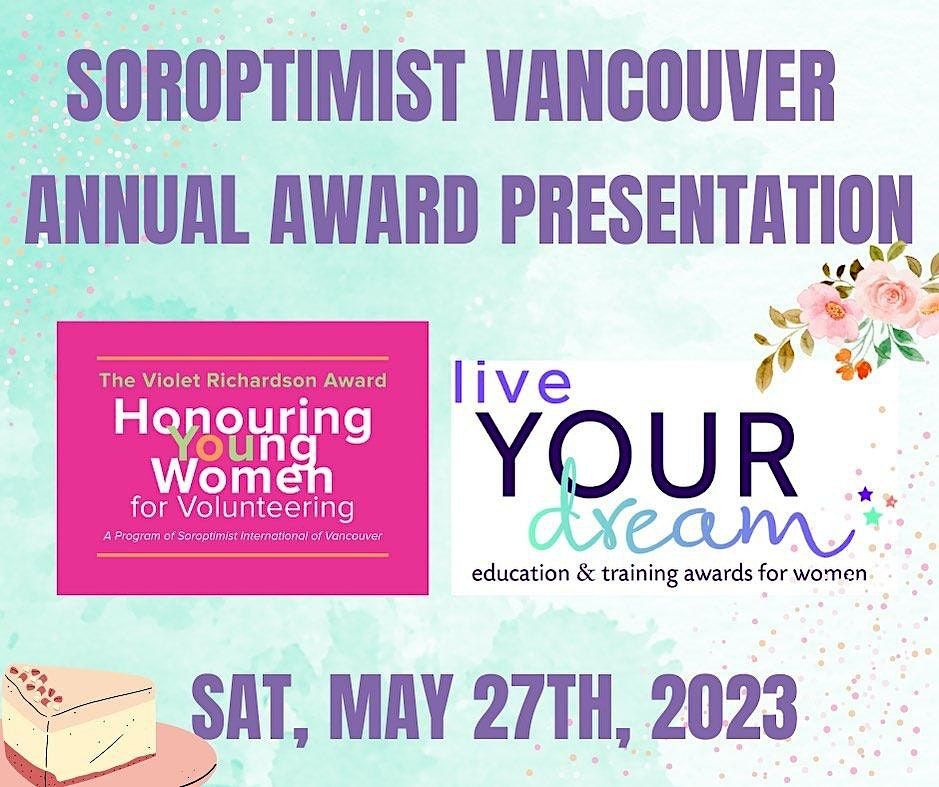 Soroptimist International of Vancouvers 2023 Awards Event, Vancouver ...