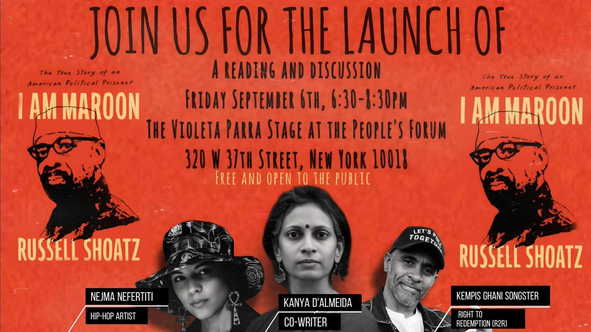 BOOK TALK: I AM MAROON THE TRUE STORY OF AN AMERICAN POLITICAL PRISONER ...