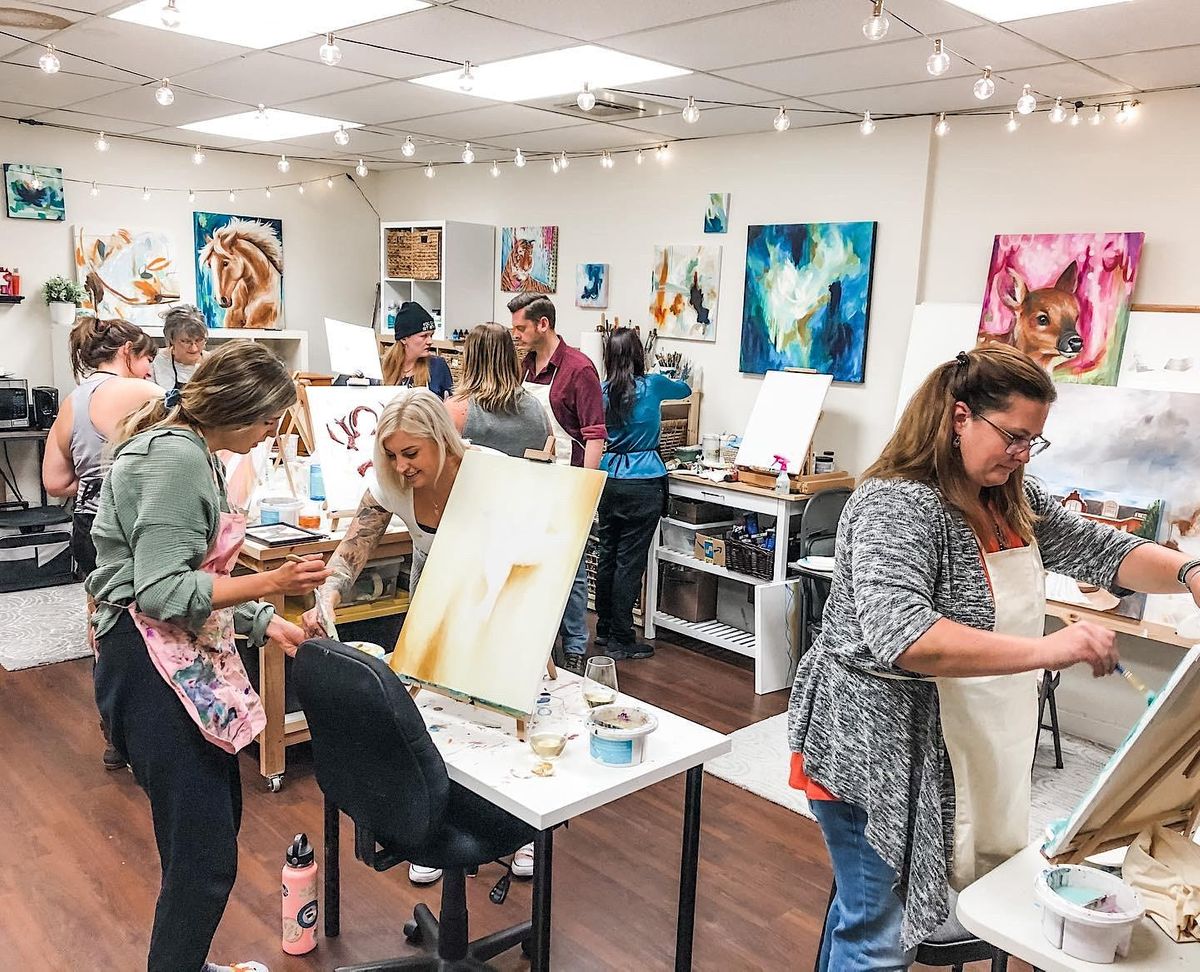 Spring Songbird Paint Class, Aimee Joy Art, Beaverton, 7 May to 17 May