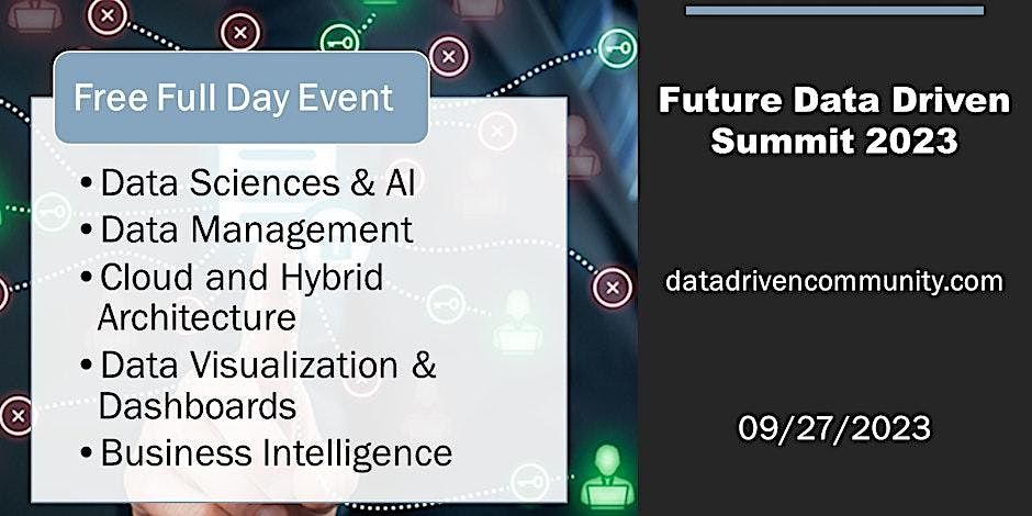 Future Data Driven Summit 2023 Sponsorship, Online, 27 September 2023