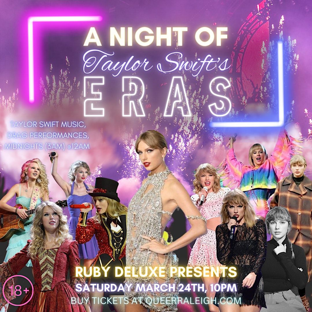 Taylor Swift Eras Night, Ruby Deluxe, Raleigh, 24 March 2023