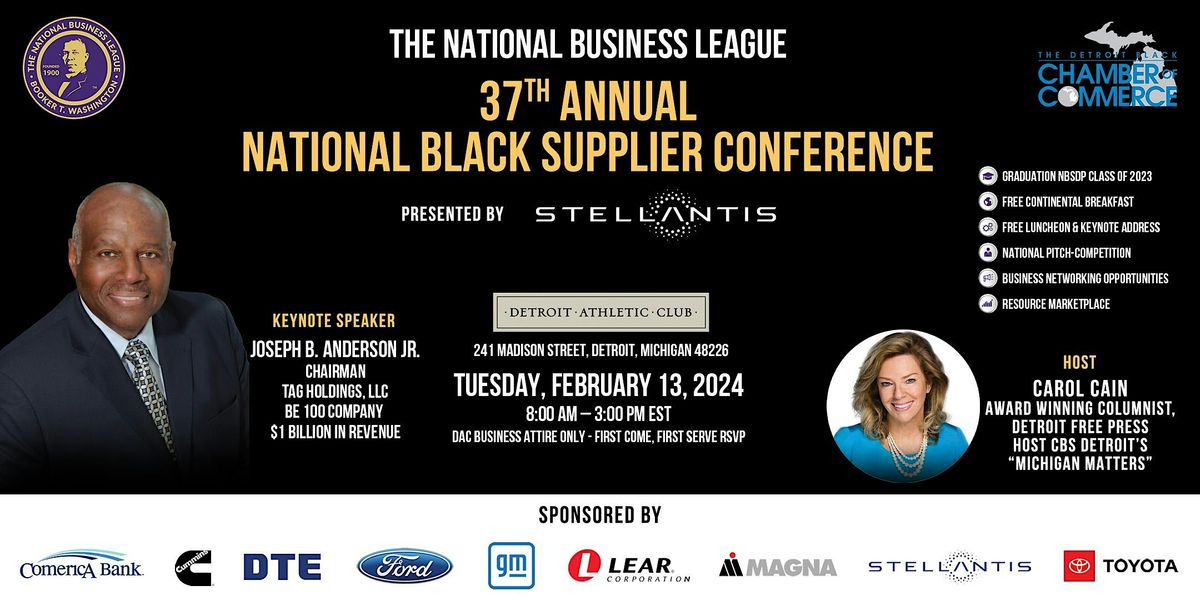 37th Annual National Black Supplier Conference Presented by Stellantis ...