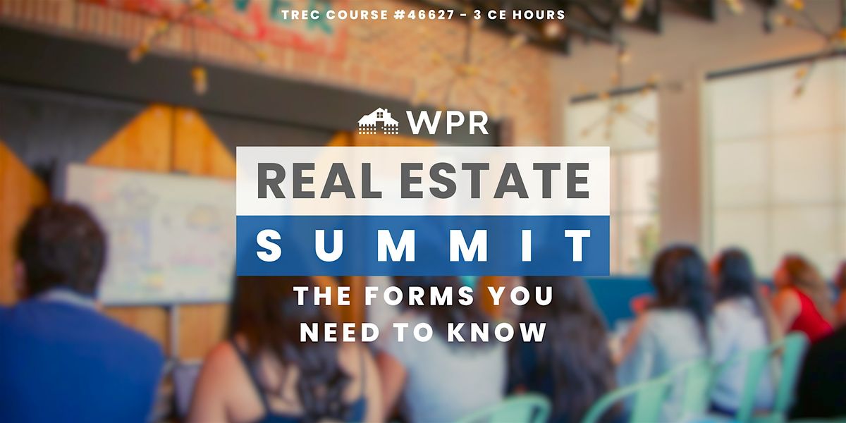 #TeamWPR Summit - The Forms You Need to Know || August 2024, Patten ...