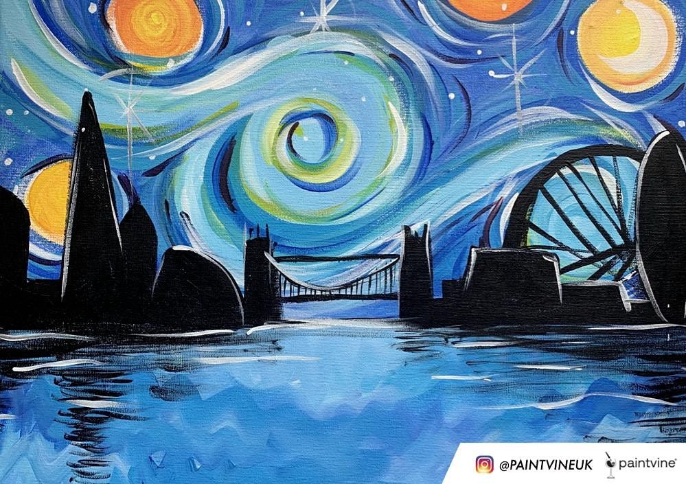 Paint and Sip- Mayfair | Starry Night Over London, Iron Duke, London ...