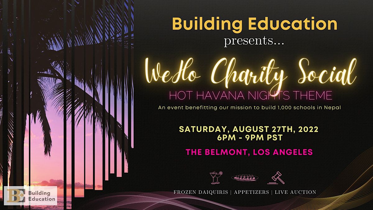 WeHo Charity Social, The Belmont, Los Angeles, 27 August 2022