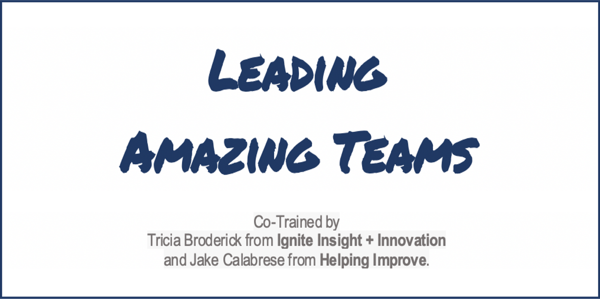 Agile Leadership: Leading Amazing Teams (LAT) - Virtual, Online, 22 ...