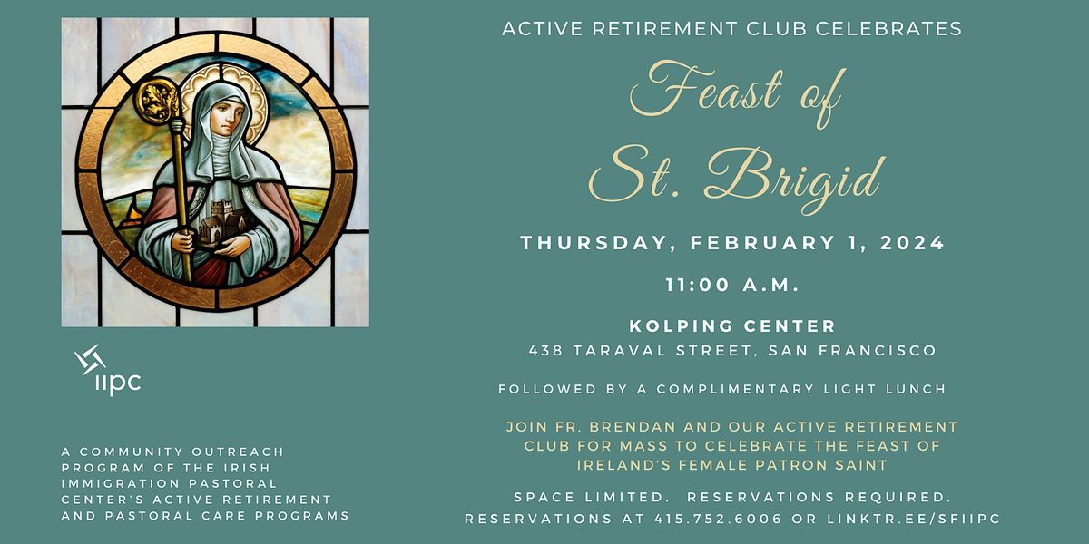 St. Brigids Mass and Lunch | February 1, 2024, Kolping Center, San ...