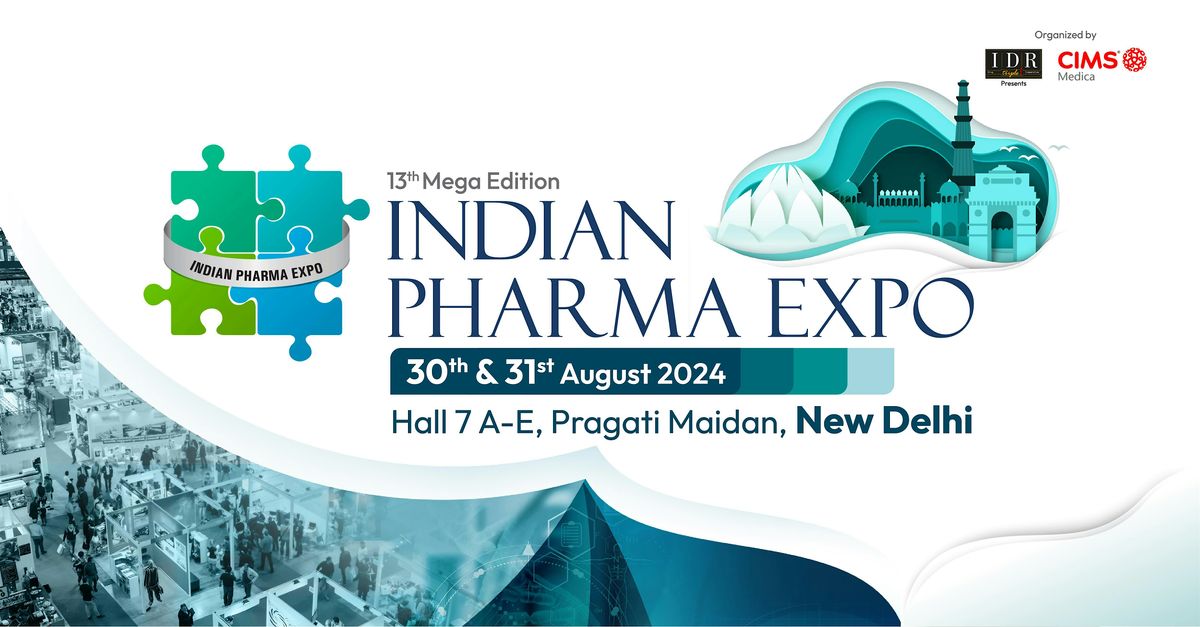 Indian Pharma Expo 2024, Hall 7, New Delhi, 30 May 2024