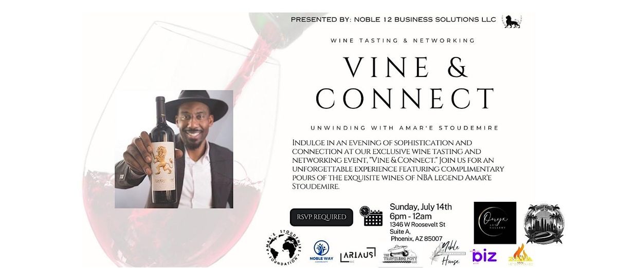 Vine and Connect with Amare Stoudemire, Onyx Art Gallery, Phoenix, 14 July 2024