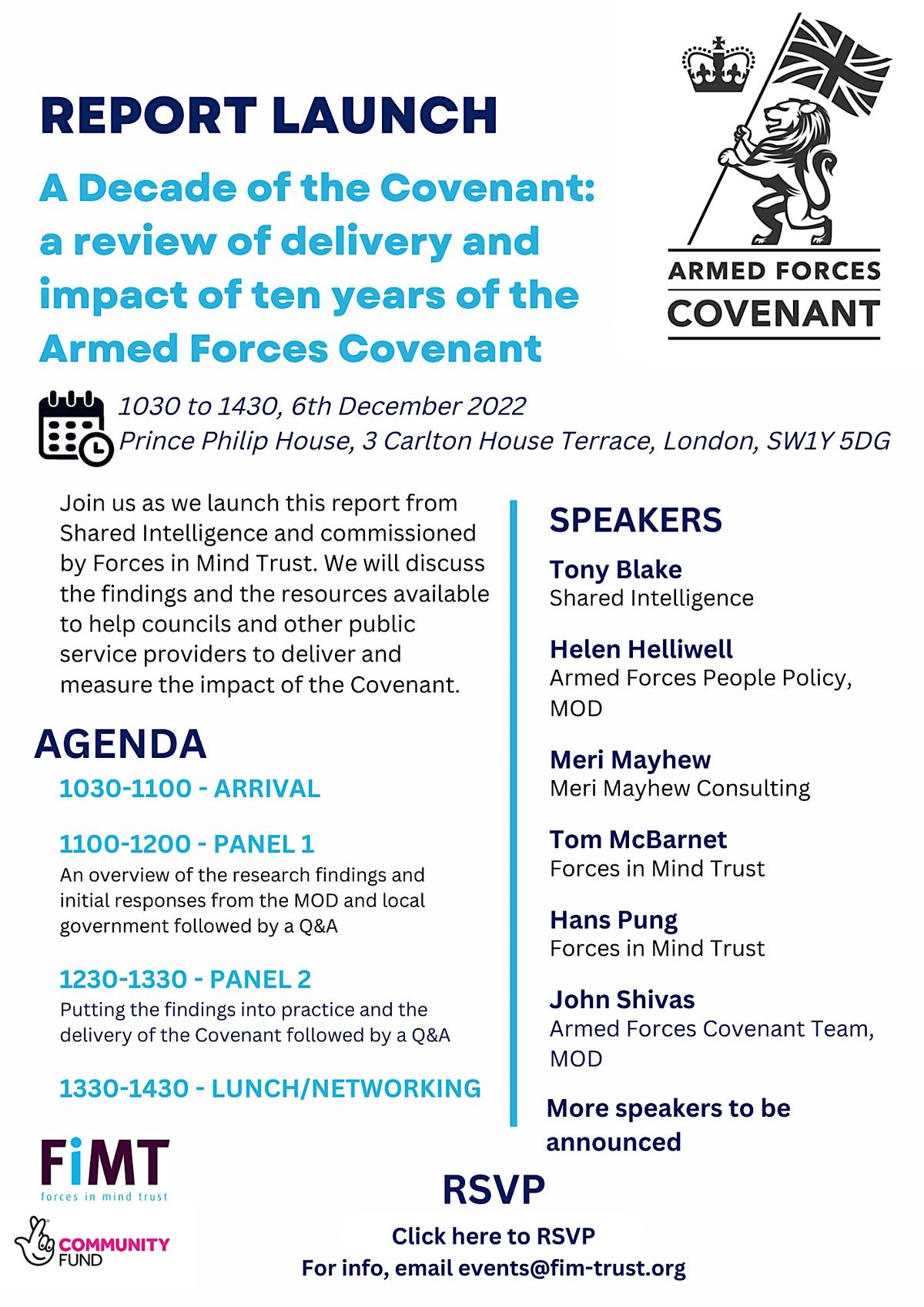 Report Launch - A Decade of the Covenant, Prince Philip House, London ...