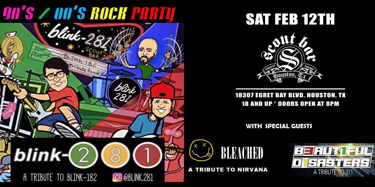 BLINK 281 w/sg BLEACHED & BEAUTIFUL DISASTERS, Scout Bar, Houston, 12 ...