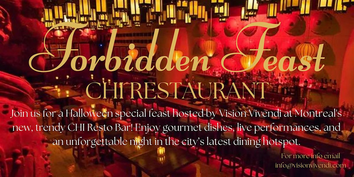 Halloween Dinner at Chi Restaurant: Forbidden Feast, CHI Restaurant Bar ...