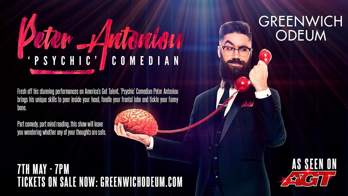 Peter Antoniou: Psychic Comedian, The Sapphire Room at The Riverside ...