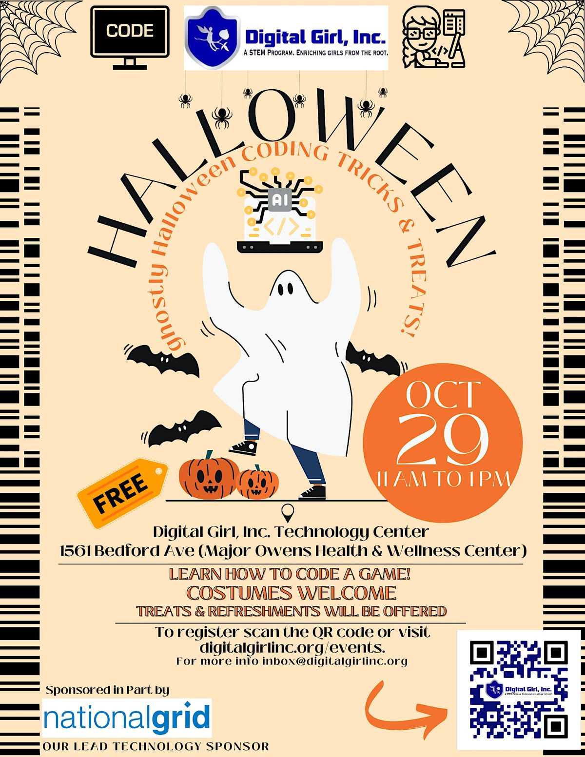 Dgi Annual Coding Tricks And Treats Workshop 2022 1561 Bedford Ave Brooklyn 29 October 2022