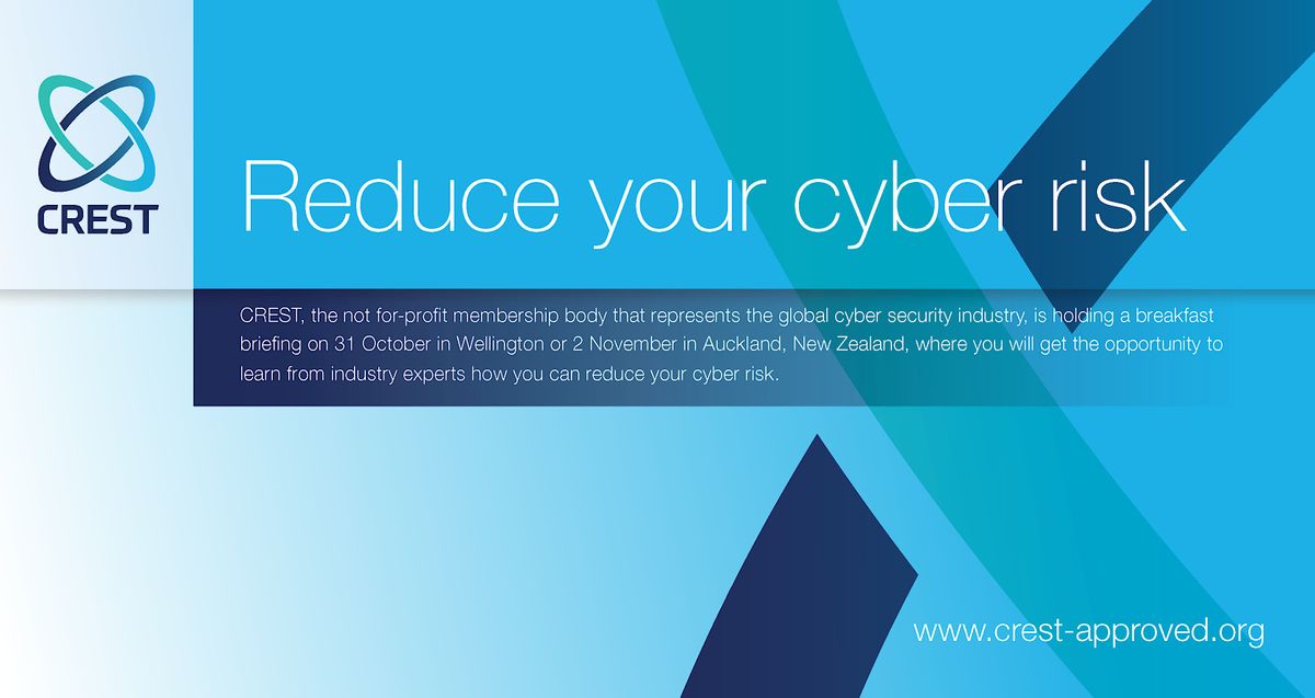 Strategies for Reducing Cyber Risk - Auckland, 2 November 2022, Crowne ...