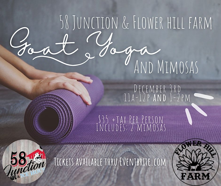 Goat Yoga and Mimosas! What Saturdays are made for!, 58 Junction Cafe ...