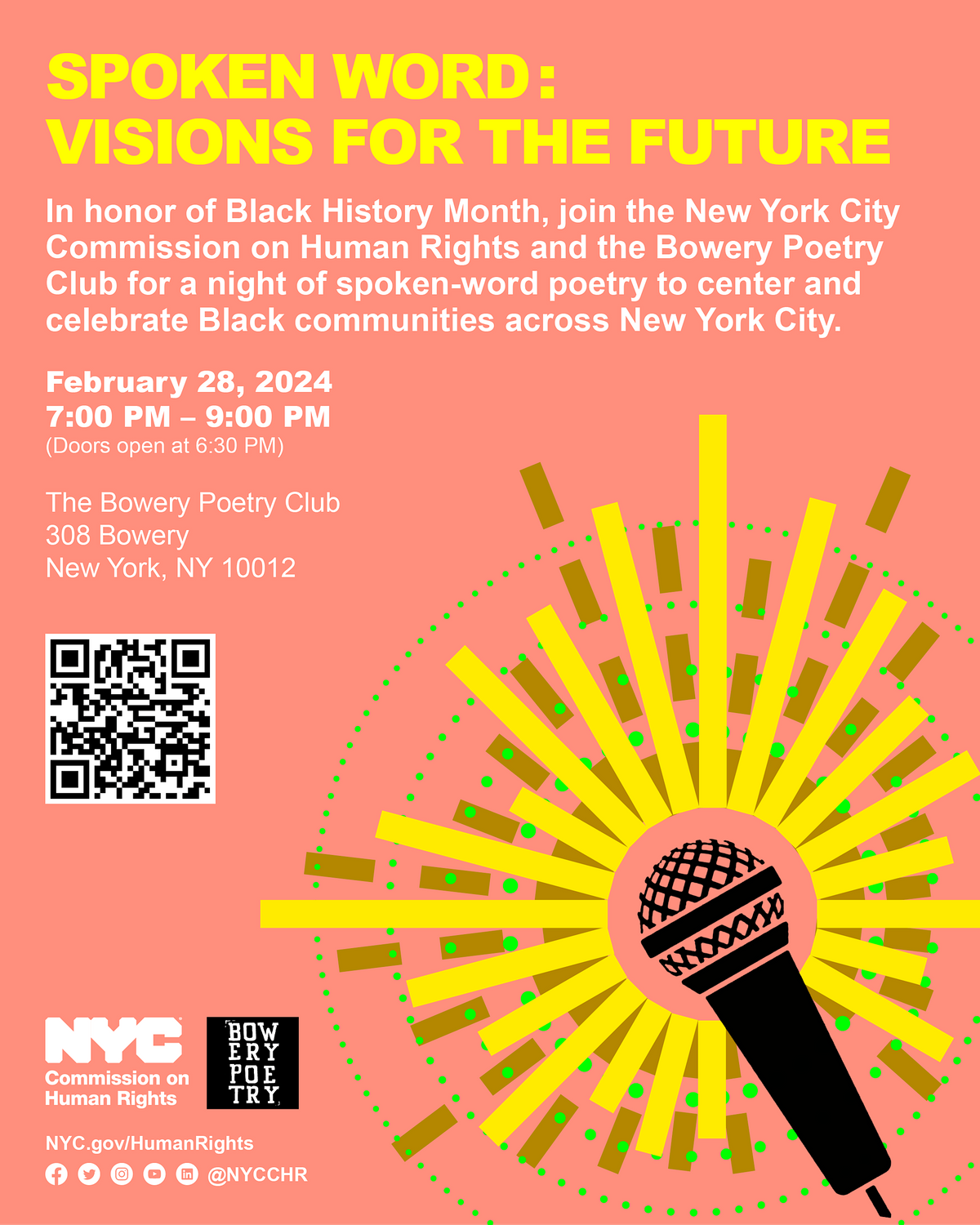 Visions of the Future for the African Diaspora Open-Mic Poetry Reading ...
