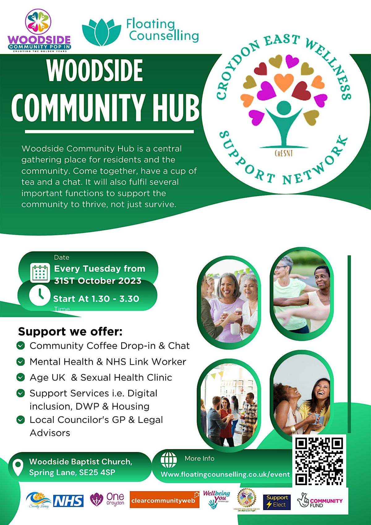 Weekly Community Hub, Woodside Baptist Church, London, 23 April 2024