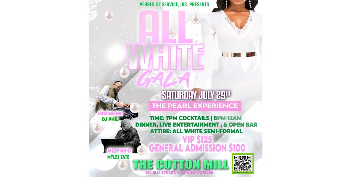 2023 All White Gala, 610 Elm St, McKinney, 29 July to 30 July