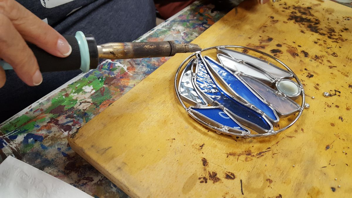 Stained Glass Suncatcher or Mosaic Class, Tulsa Stained Glass Studio, 14 May 2022