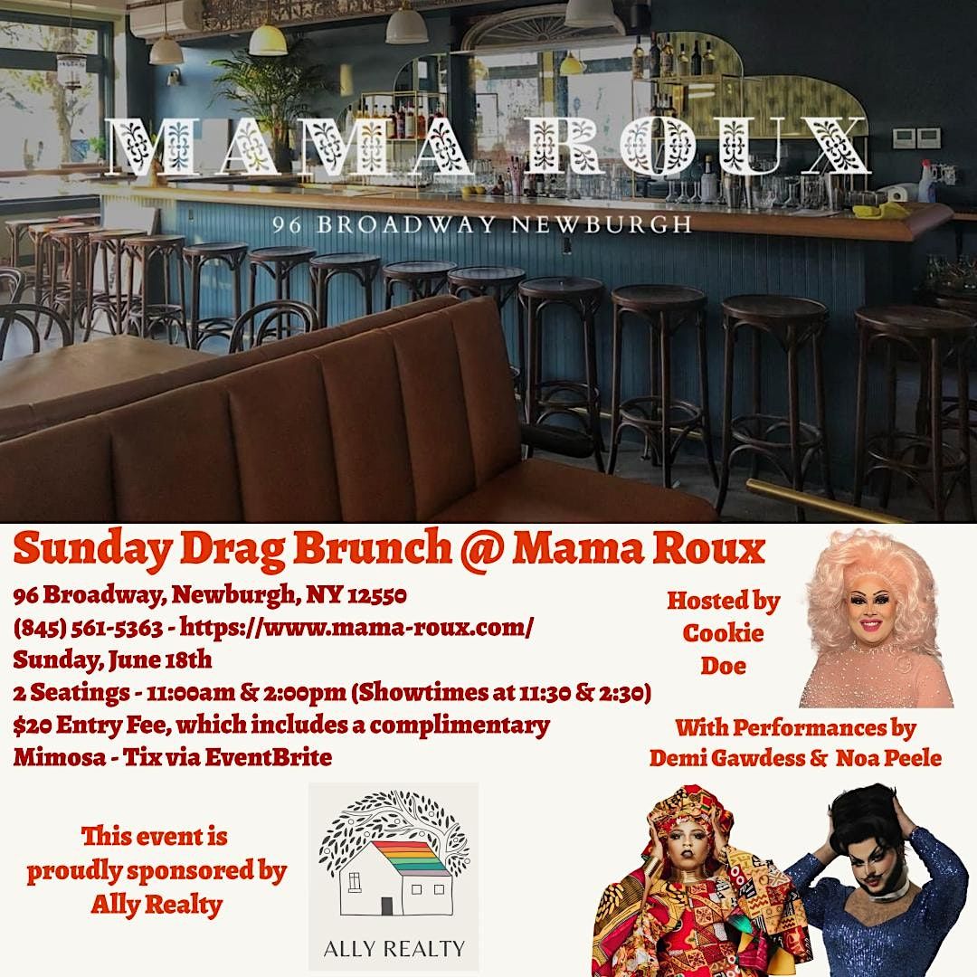 Special Pride Sunday Drag Brunch at Mama Roux - June 18th 2023, Mama ...
