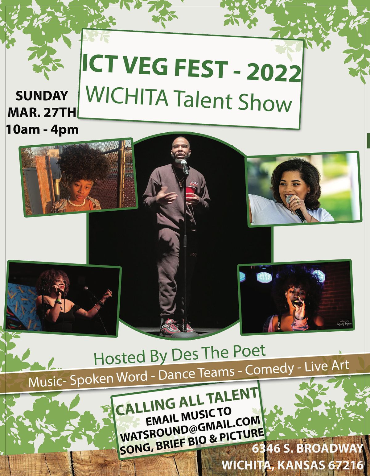 ICT Talent Show @ The ICT Veg. Fest, The White Building, Wichita, 27 ...