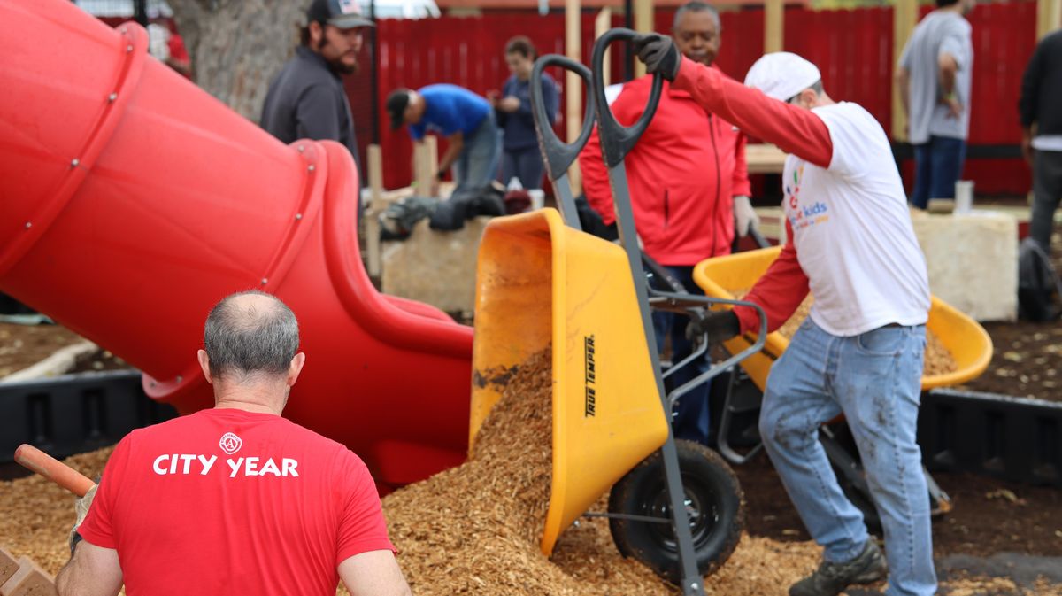 Kingdom for Kids Playground Build 2024, Guardian House, San Antonio, 23 ...